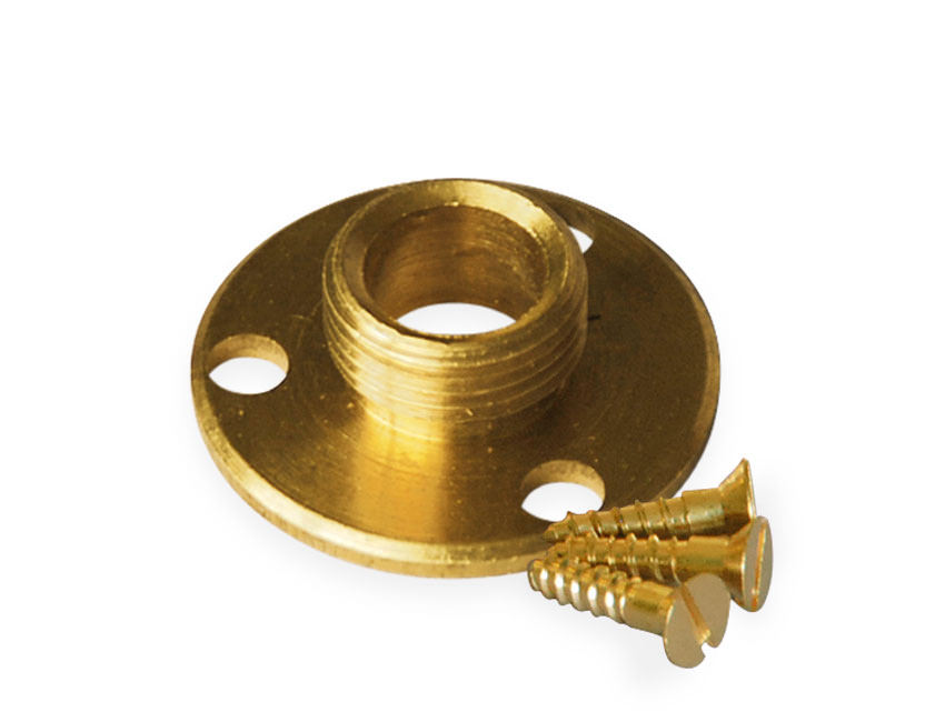 Solid brass base plate 1'' diameter with ½'' thread
