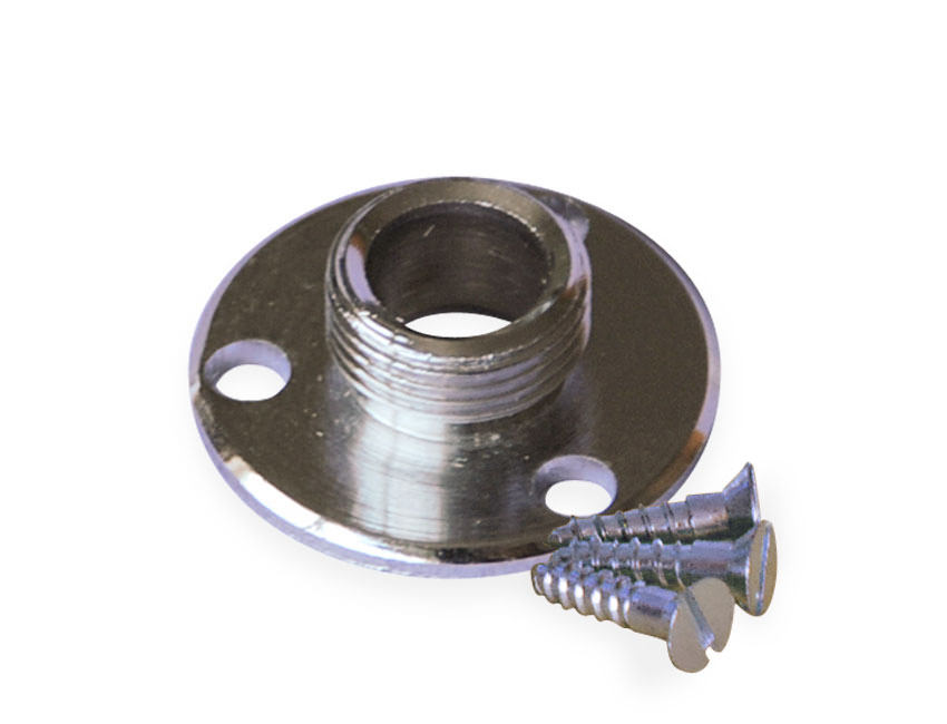 Chrome base plate 1'' diameter with ½'' thread