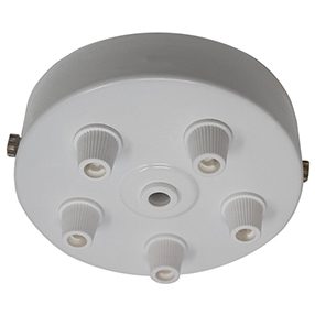 Ceiling Rose with Three Hooks - Lamps and Lights